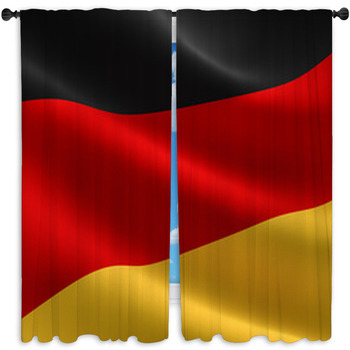 German flag Curtains & Drapes | Block Out | Custom Sizes