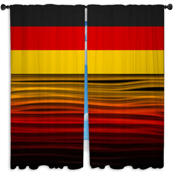 German flag Curtains & Drapes | Block Out | Custom Sizes