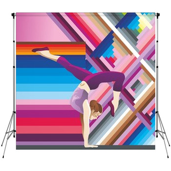 Gymnastics Photographer Backdrops | Available in nearly ANY Custom Sizes