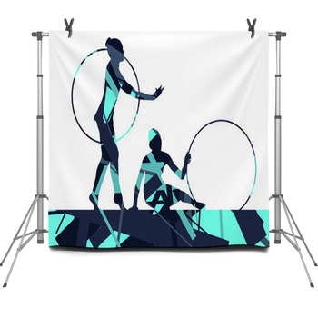 Gymnastics Photographer Backdrops | Available in nearly ANY Custom Sizes