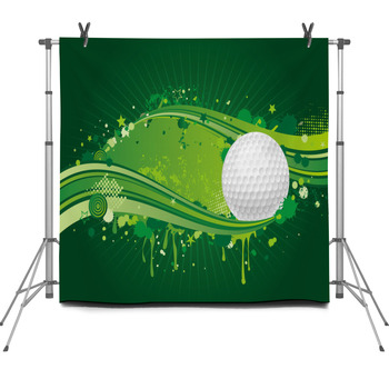Golf Photographer Backdrops | Available in Very Large Custom Sizes