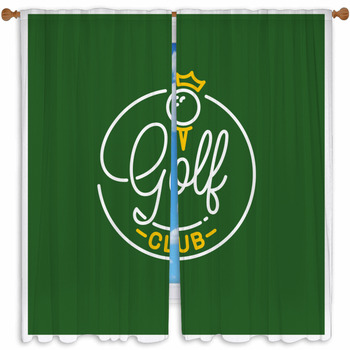 Golf Window Curtains & Drapes | Black Out | Custom Sizes