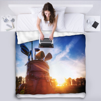 Golf Comforters, Duvets, Sheets & Sets | Personalized