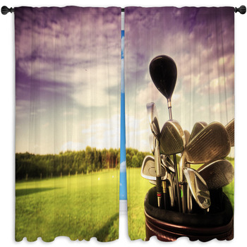 Golf Window Curtains & Drapes | Black Out | Custom Sizes