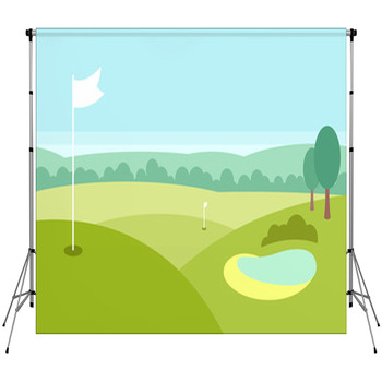 Golf Photographer Backdrops | Available in Very Large Custom Sizes