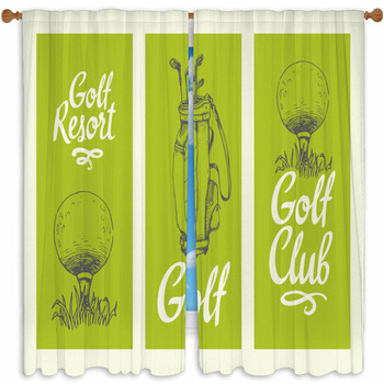 Golf Drapes & Window Treatments | Black Out | Custom Sizes