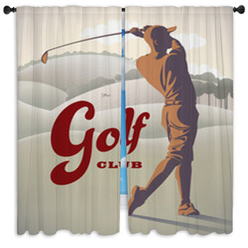 Golf Drapes & Window Treatments | Black Out | Custom Sizes