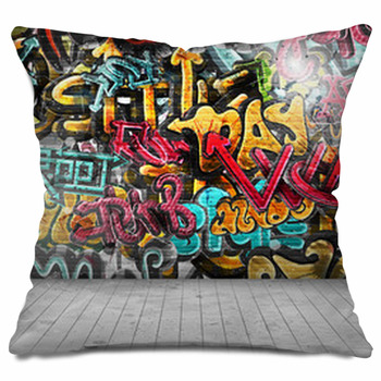 Graffiti Throw Pillows, Cases, & Shams