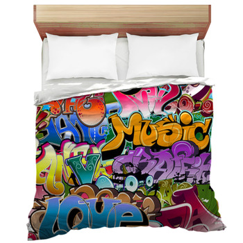 Graffiti Comforters, Duvets, Sheets & Sets | Personalized