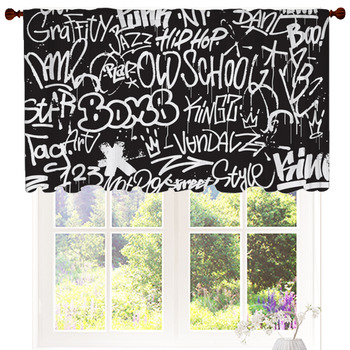Graffiti Drapes & Window Treatments | Black Out | Custom Sizes