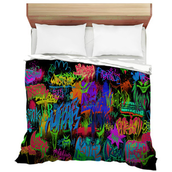 Graffiti Comforters, Duvets, Sheets & Sets | Personalized