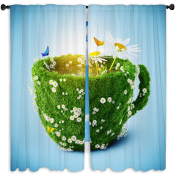 Whimsical Window Curtains & Drapes | Block Out | Custom Sizes