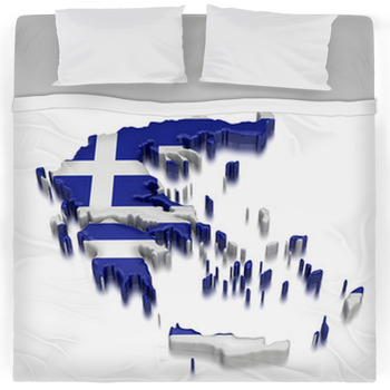 Greek flag Comforters, Duvets, Sheets & Sets | Personalized