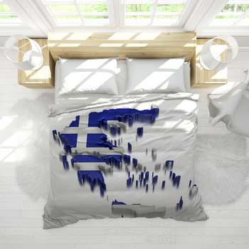 Greek flag Comforters, Duvets, Sheets & Sets | Personalized