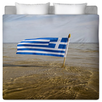 Greek flag Comforters, Duvets, Sheets & Sets | Personalized