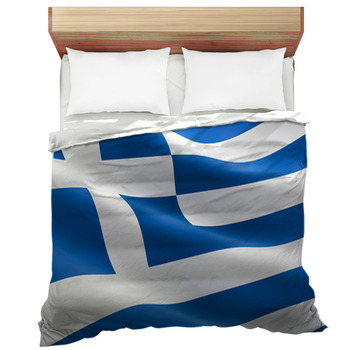 Greek flag Comforters, Duvets, Sheets & Sets | Personalized