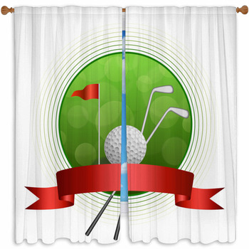 Golf Window Curtains & Drapes | Black Out | Custom Sizes