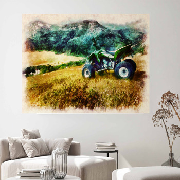 Atv quad Wall Decor in Canvas, Murals, Tapestries, Posters & More