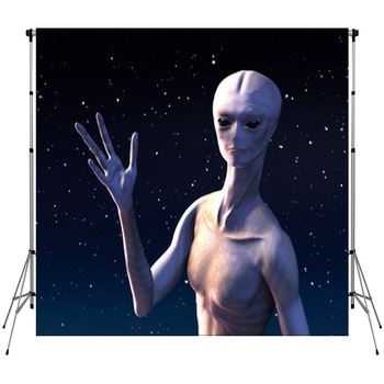Alien Custom Backdrops | Available in Super Large Custom Sizes