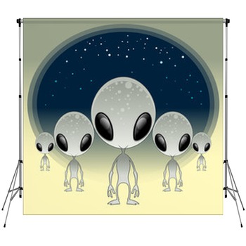 Alien Custom Backdrops | Available in Super Large Custom Sizes
