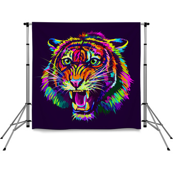 Tiger Custom Backdrops | Available in Ultra Large Custom Sizes