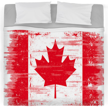 Canadian flag Comforters, Duvets, Sheets & Sets | Custom