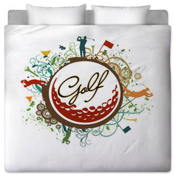 Golf Comforters, Duvets, Sheets & Sets | Personalized