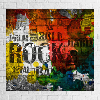 Rock n roll Wall Decor | Murals | Tapestry | Posters | Custom Sizes
