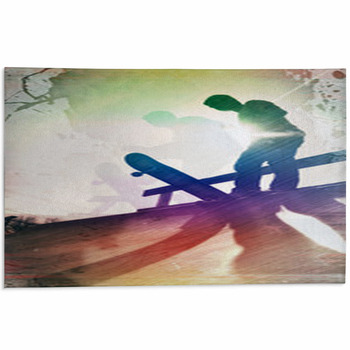 Skateboard Rugs & Custom Size Floor Mats
