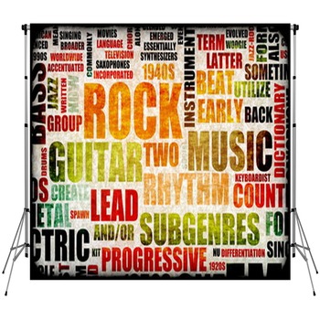 Music Custom Backdrops | Available in nearly ANY Custom Sizes