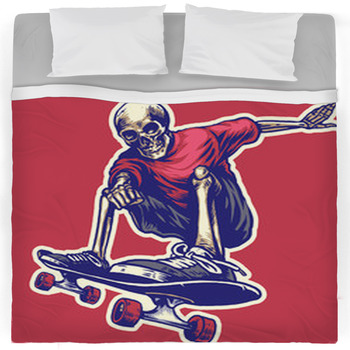 Skateboard Comforters, Duvets, Sheets & Sets | Custom