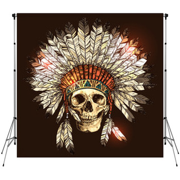 Skull Photographer Backdrops | Available in nearly ANY Custom Sizes