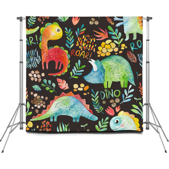 Dinosaur Photo Backdrops | Available in Very Large Custom Sizes