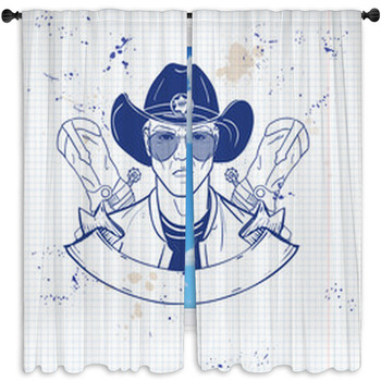 Cowboy Curtains & Drapes | Black Out | Custom Sizes