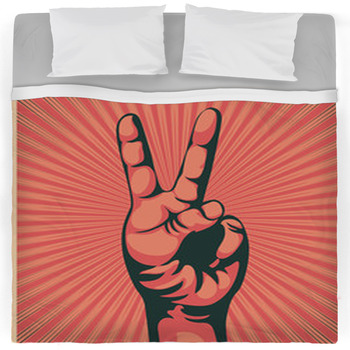 Peace Sign Bedding | Comforters, Duvet Covers, Sheets & Bed Sets | Custom