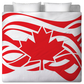 Canadian flag Comforters, Duvets, Sheets & Sets | Custom
