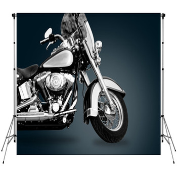 Motorcycle Photo Backdrops | Available in Super Large Custom Sizes
