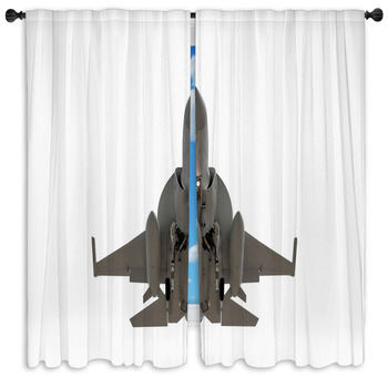 Jet fighter Drapes & Window Treatments | Black Out | Custom Sizes