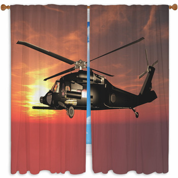Helicopter Window Curtains & Drapes | Black Out | Custom Sizes