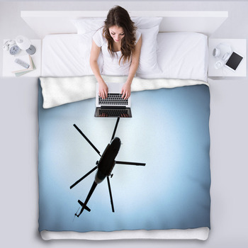 Helicopter Comforters, Duvets, Sheets & Sets | Custom