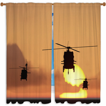 Helicopter Window Curtains & Drapes | Black Out | Custom Sizes