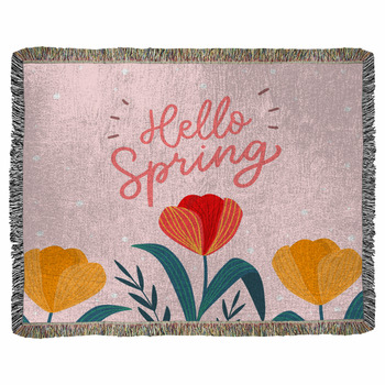 Spring Fleece Blanket Throws | Free Personalization
