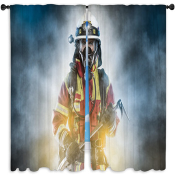 Firefighter Curtains & Drapes | Block Out | Custom Sizes