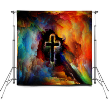 Cross Photo Backdrops | Available in Very Large Custom Sizes