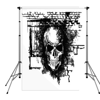 Skull Photographer Backdrops | Available in nearly ANY Custom Sizes