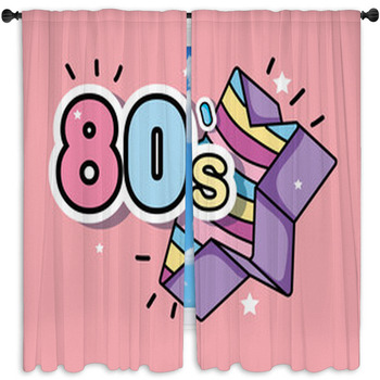 1980s Window Curtains & Drapes | Black Out | Custom Sizes