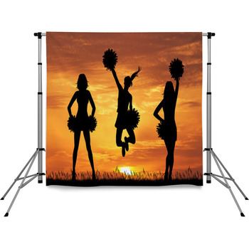 Cheerleading Custom Backdrops | Available in Super Large Custom Sizes