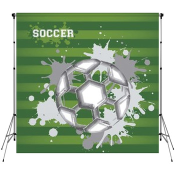 Soccer Photographer Backdrops | Available in Super Large Custom Sizes