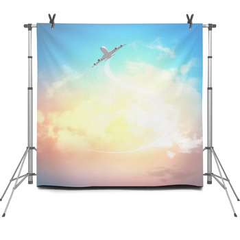 Airplane Photographer Backdrops | Available in nearly ANY Custom Sizes
