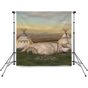 Native american Custom Backdrops | Available in nearly ANY Custom Sizes